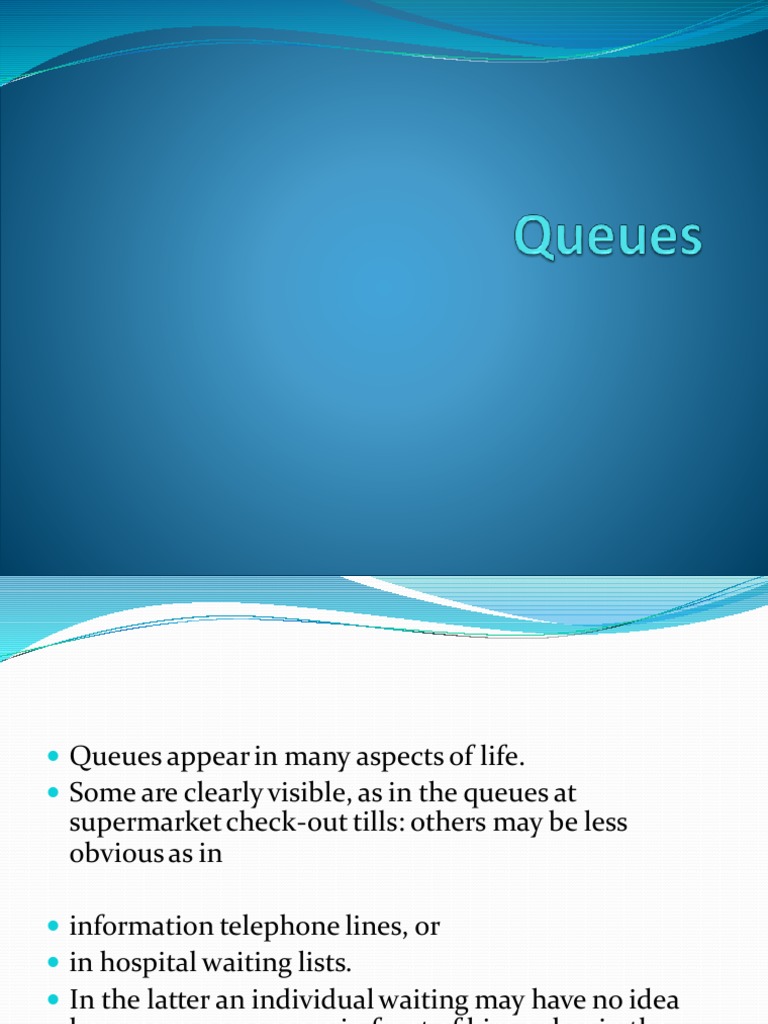 Queues | PDF | Probability Density Function | Statistical Theory