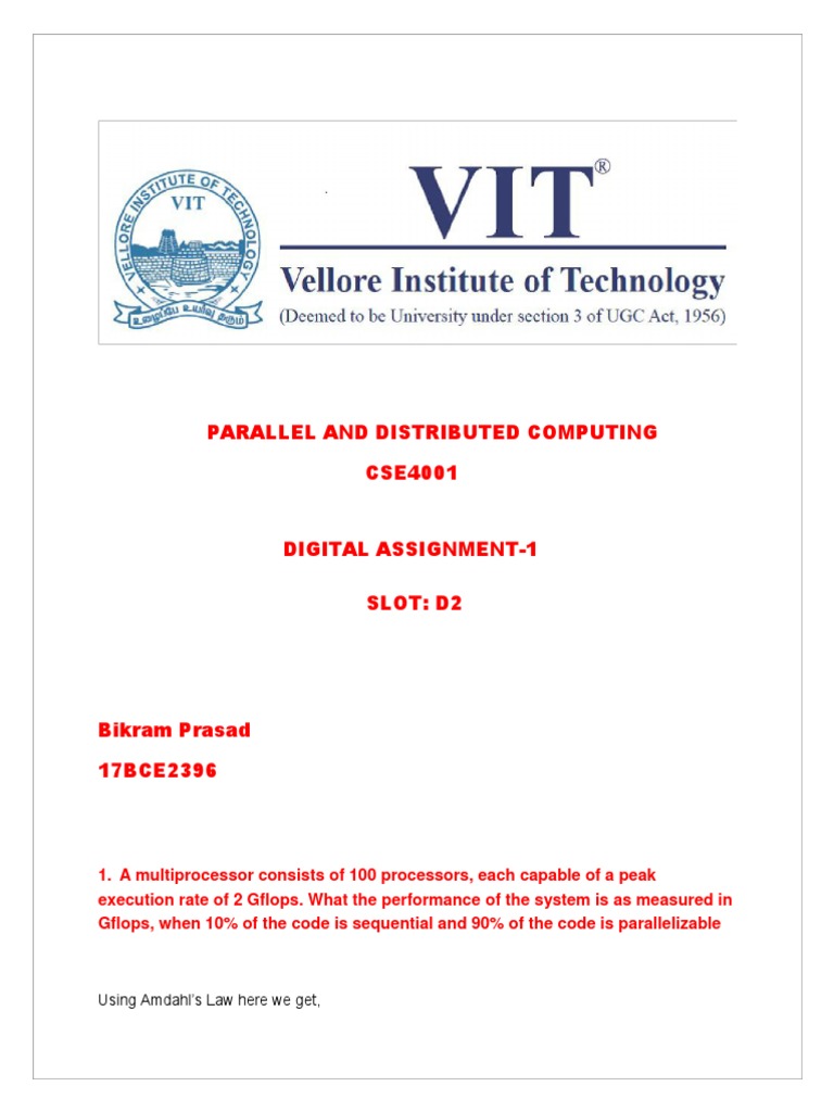 17bce2396 VL2019205006307 Da | PDF | Parallel Computing | Central Processing Unit