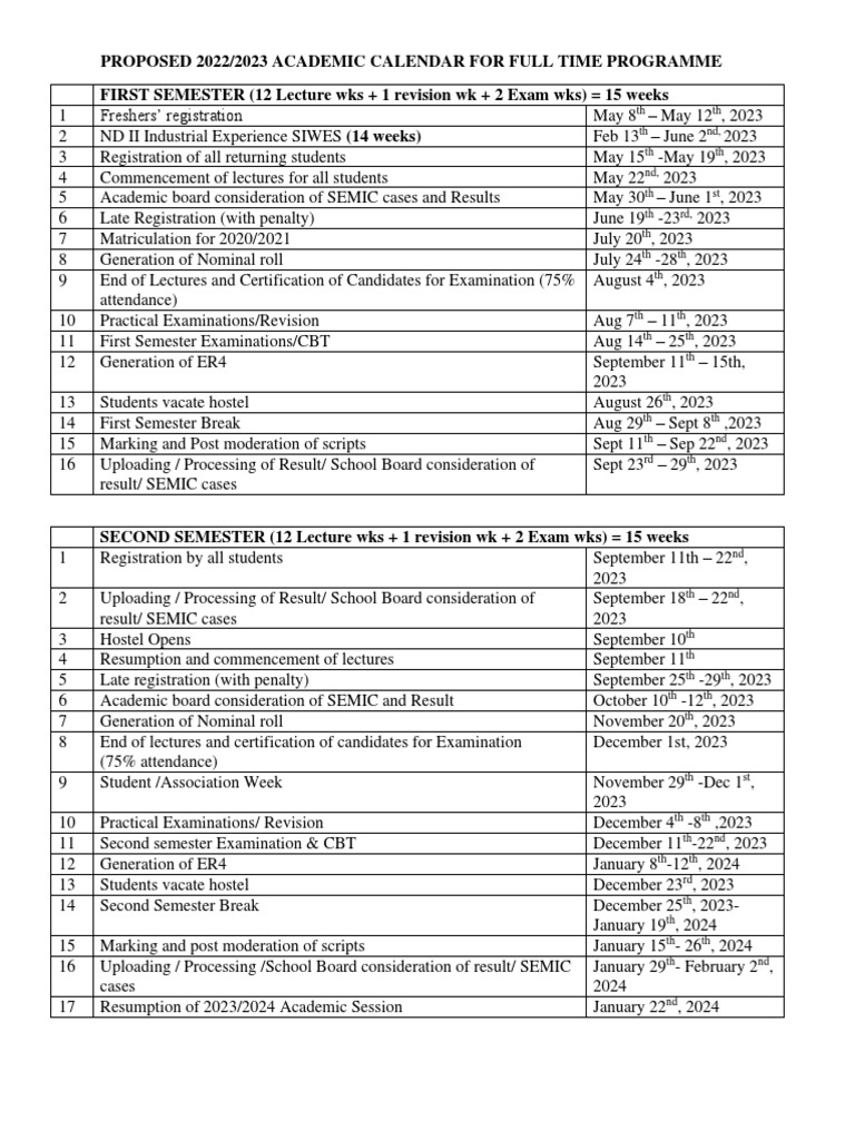 Proposed Calendar 2023 | Download Free PDF | Academic Term | Schools