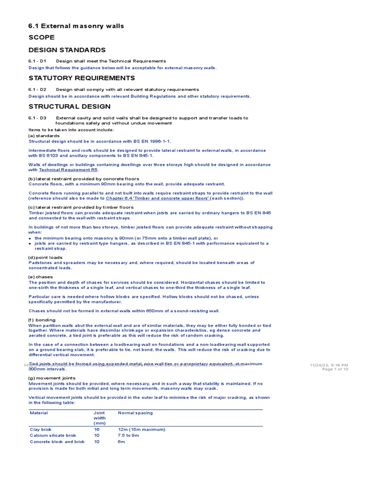 NHBC Standards 2011 | PDF