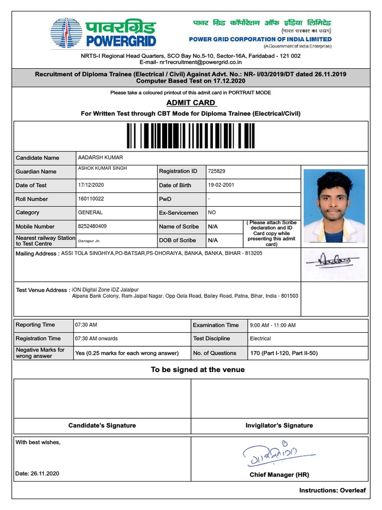 Stage1 9372852407 8163305109 | PDF | Identity Document