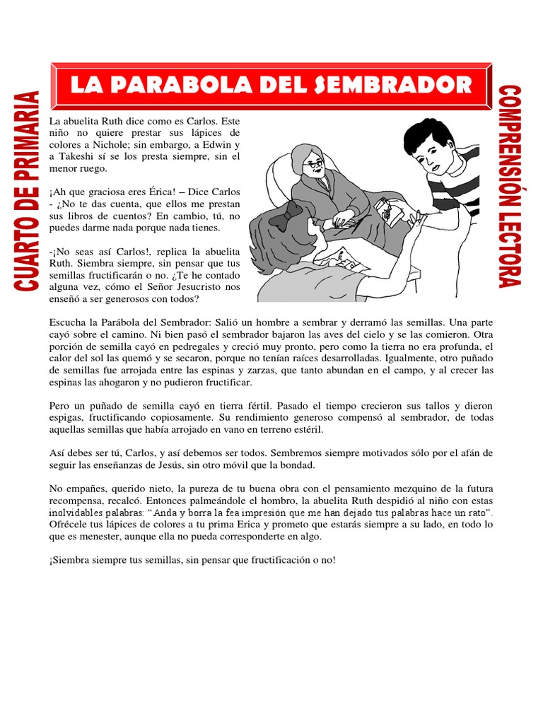 La Parabola Del Sembrador 4to A 02 Dic | PDF