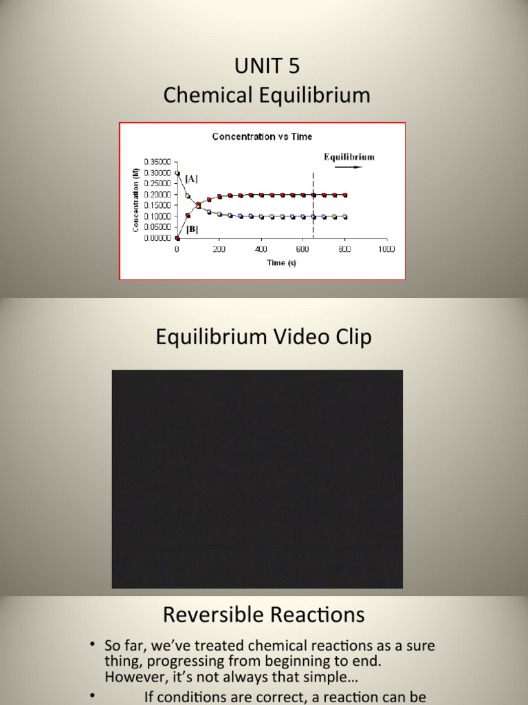 Understanding Chemical Equilibrium | PDF | Chemical Equilibrium ...