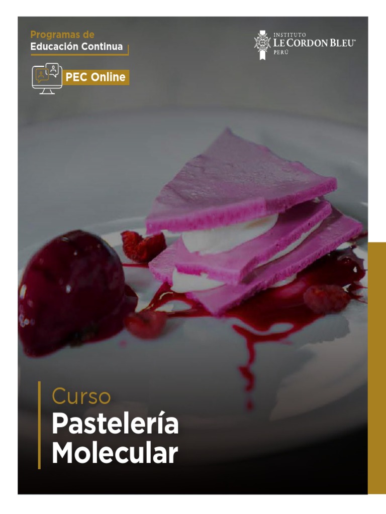 Pastelería Molecular | PDF | Postres | Alimentos