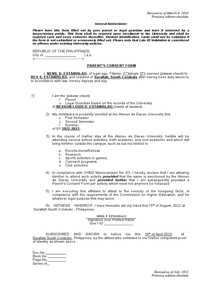 GPC and Undertaking | PDF | Affidavit | Government