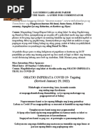 Guide For Commentators (Filipino Mass) | PDF