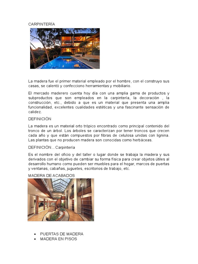 Acabados Con Carpintería | PDF | Carpintería | Madera