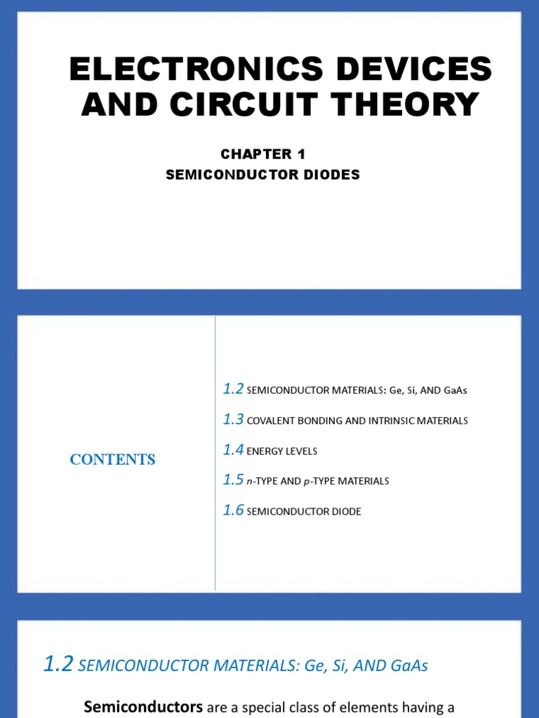 Electronics Devices and Circuit Theory | PDF