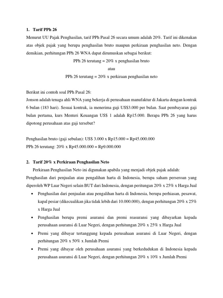 Soal PPH 26 Soal | PDF