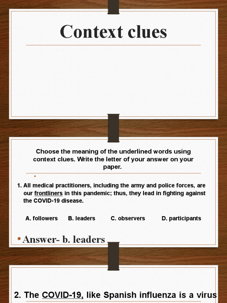 Context Clues Ppt Grade 8 Download