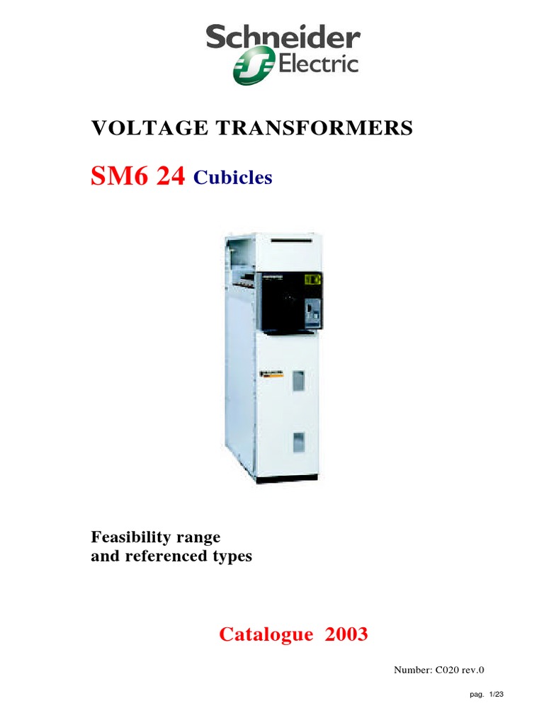 VOLTAGE TRANSFORMERS CATALOGUE 2003 | PDF | Transformer | Insulator ...