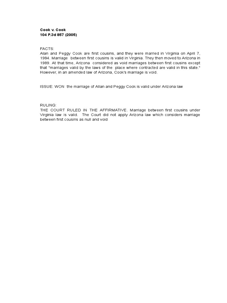 Cook v. Cook 104 P.3d 857 (2005) | PDF