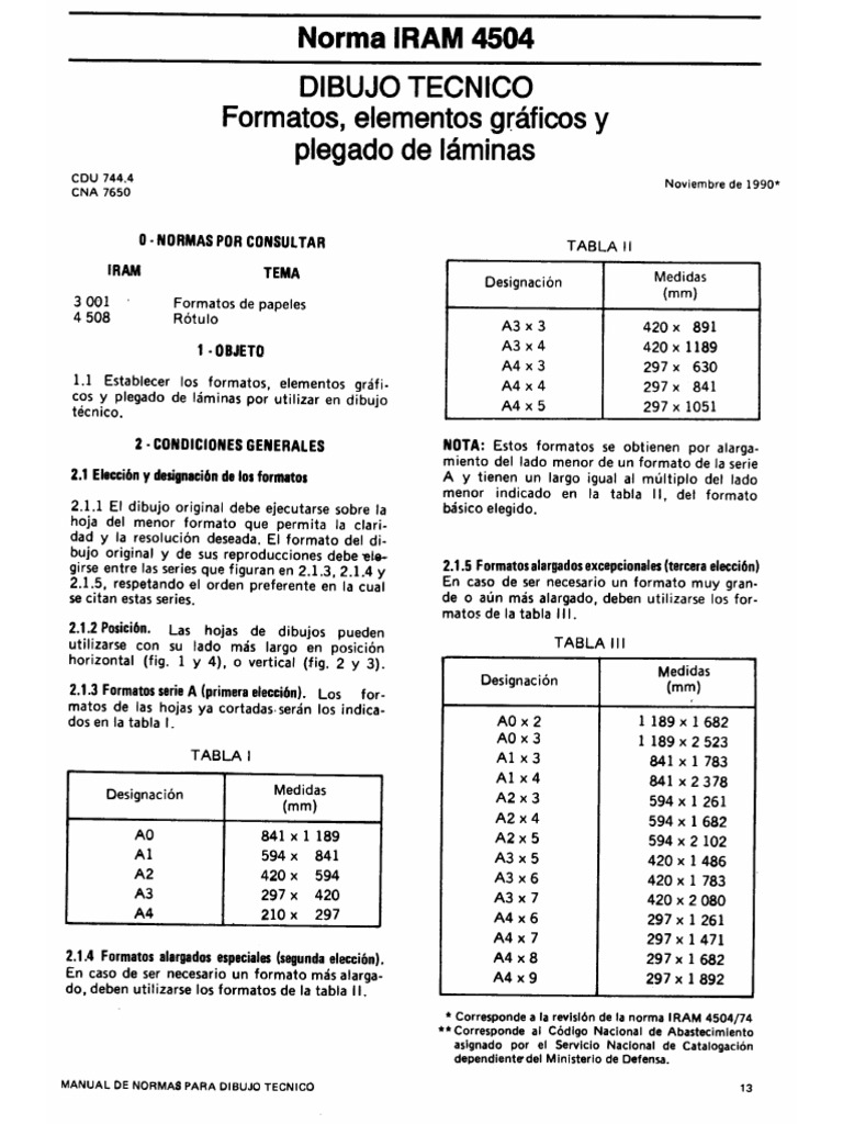 IRAM 4504 FORMATOS | PDF