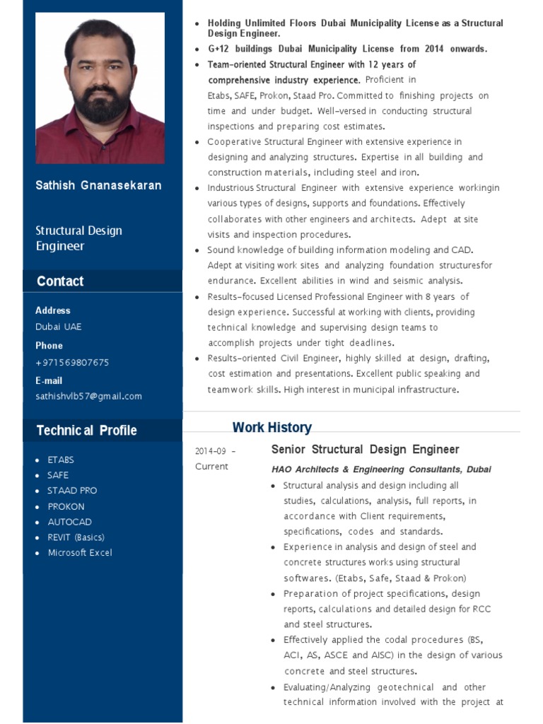 Sathish Gnanasekaran 2023 | PDF | Engineer | Architect