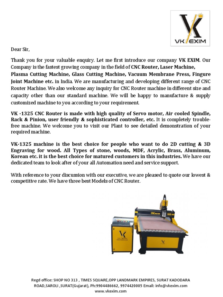 CNC Router 1325 | PDF | Numerical Control | Machines
