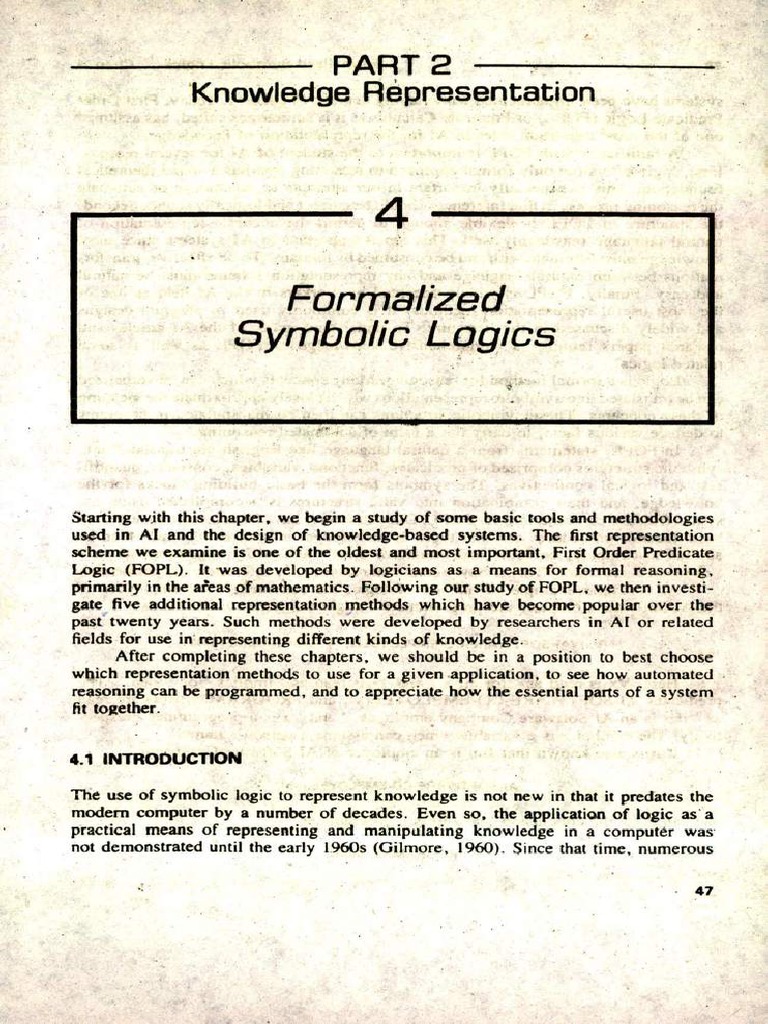 Aies 3 Part 2 Pdf First Order Logic Interpretation Logic