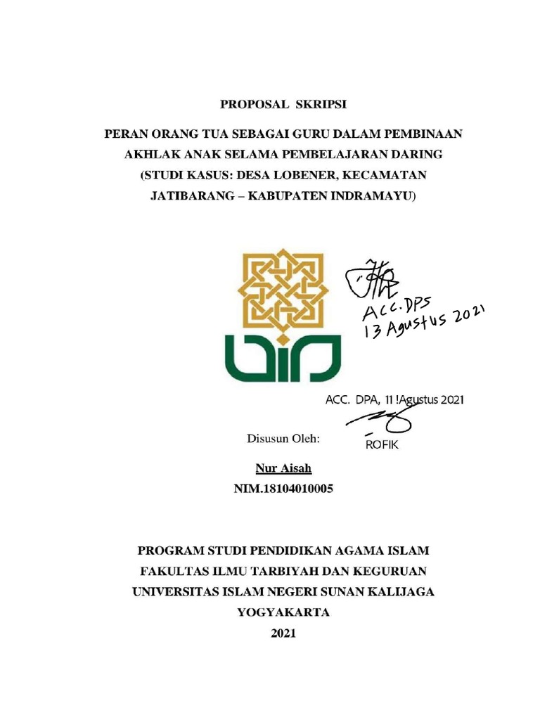 Proposal Skripsi Nur Aisah | PDF