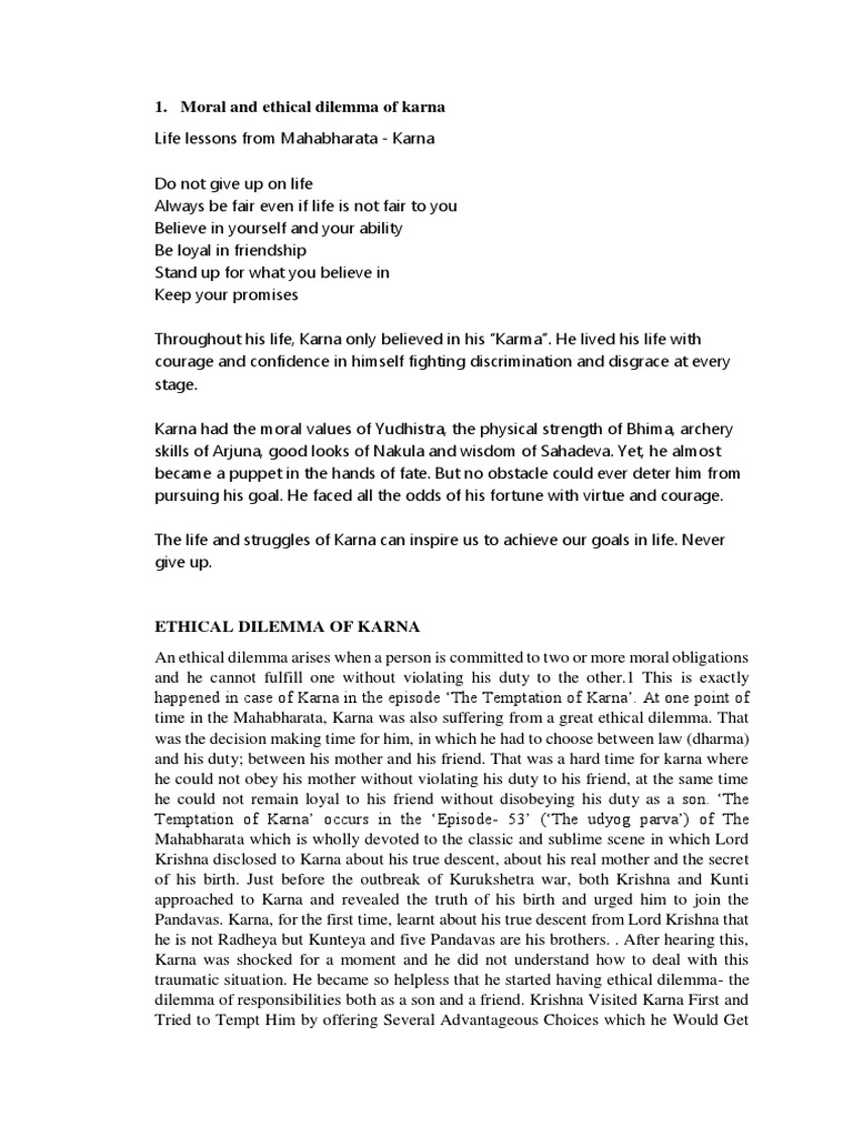 question ans mahabharat | PDF
