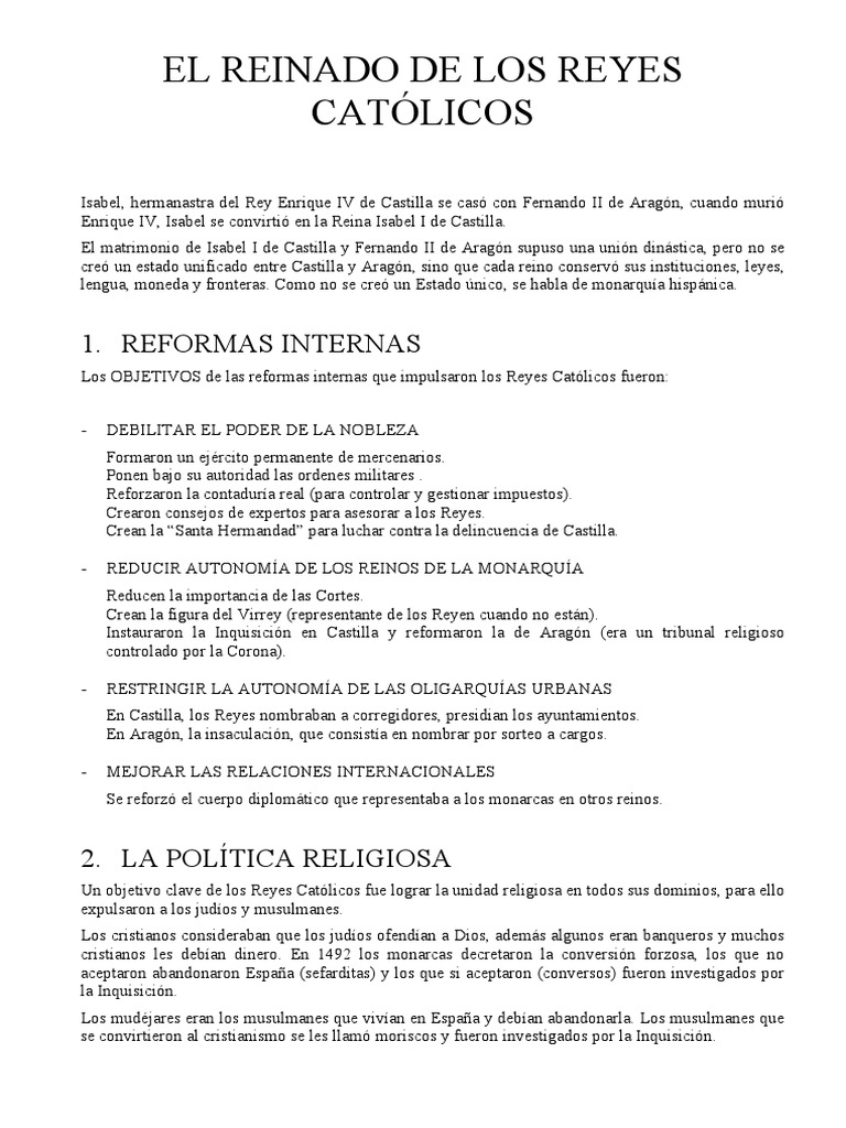 Los Reyes Católicos | PDF
