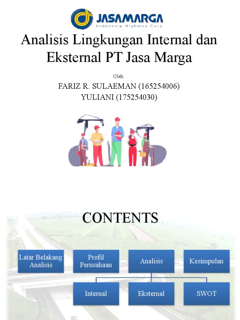 Presentasi Analisis Internal Eksternal Jasa Marga - Fariz Yuli Kel 4 (Urutan 12) | PDF