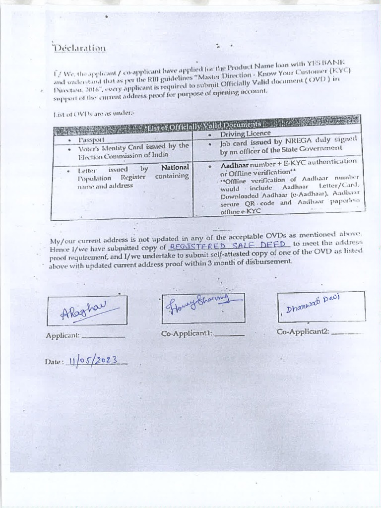 Declaration Form | PDF