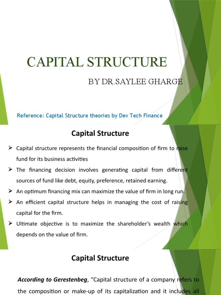 Capital Structure | PDF | Capital Structure | Cost Of Capital Capital Structure | PDF | Capital Structure | Cost Of Capital
