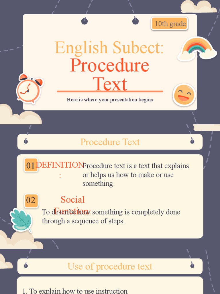 Procedural Text | PDF