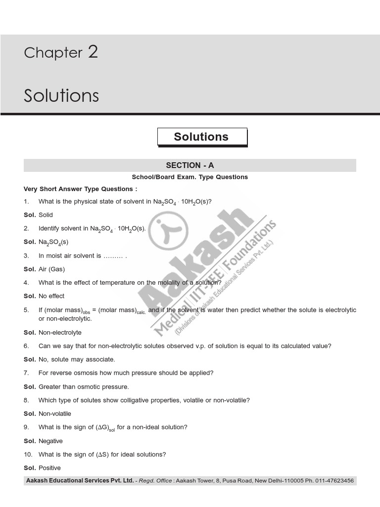 CLS Aipmt-2022-23 XII Che Study-Package-5 SET-1 Chapter-2 | PDF