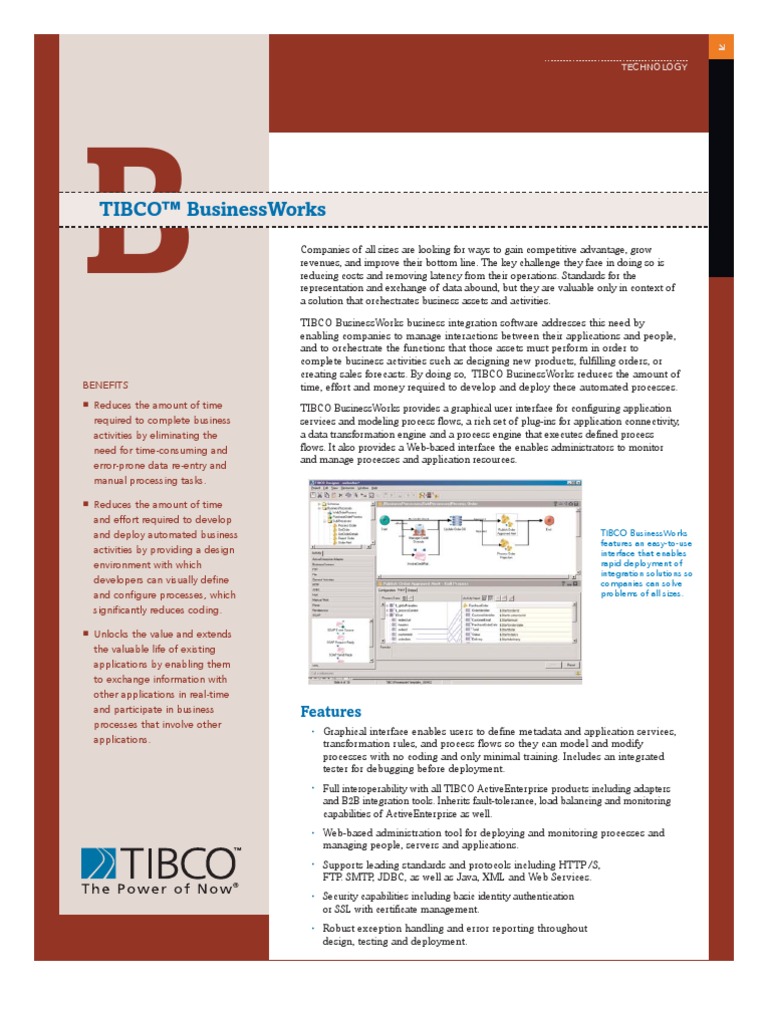TIBCO Business Works - Datasheet | PDF