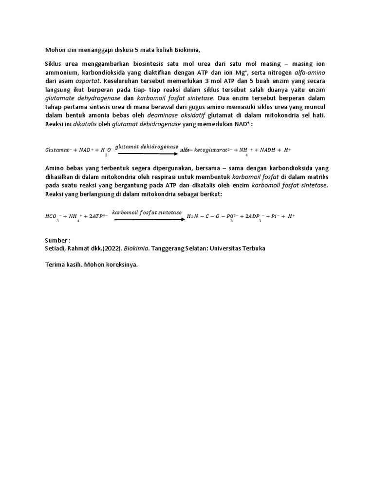 Diskusi 5 - Biokimia - Devi K-1 | PDF