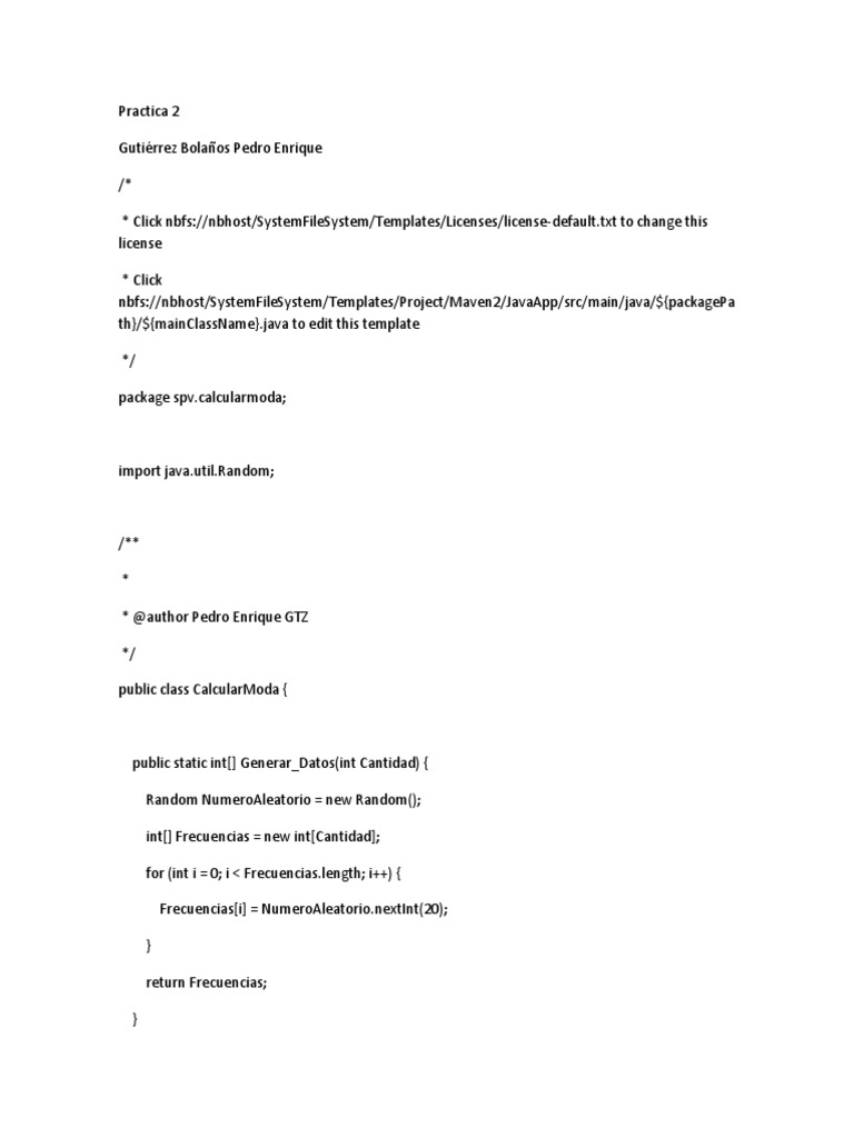 Practica 2 Programacion 2 | PDF | Gestión de datos | Programación de computadoras