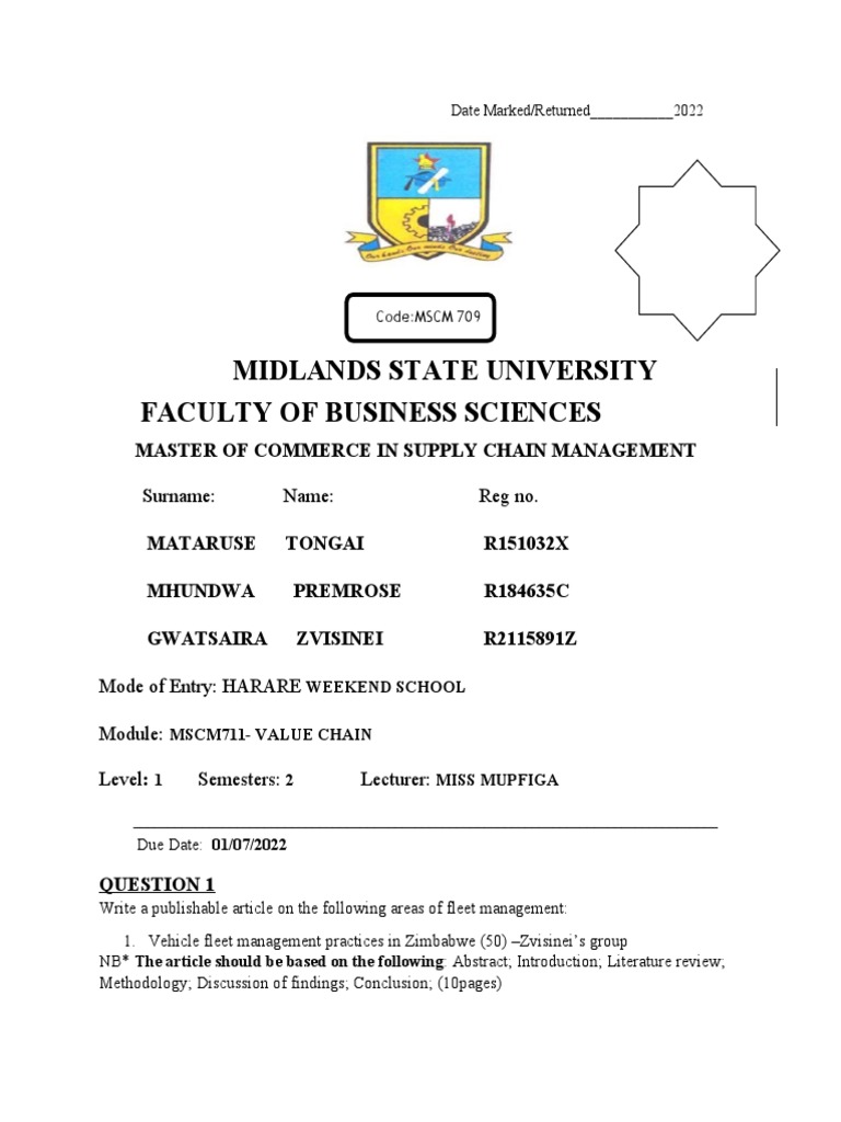 Group Assignment - Strategic Fleet MGT | PDF | Factor Analysis | Cronbach's Alpha
