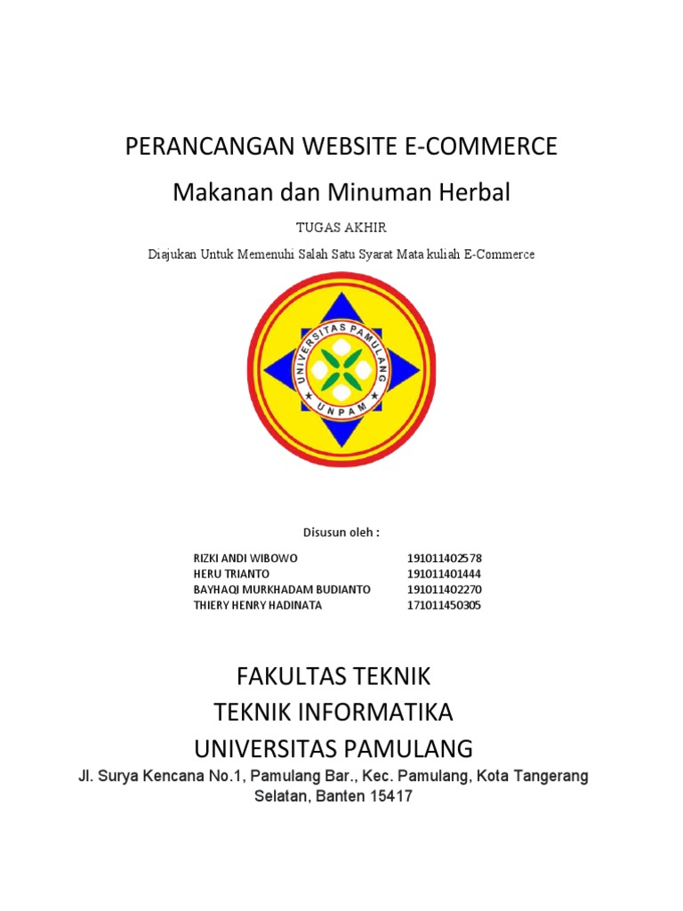 Laporan Tugas E-Commerce | PDF