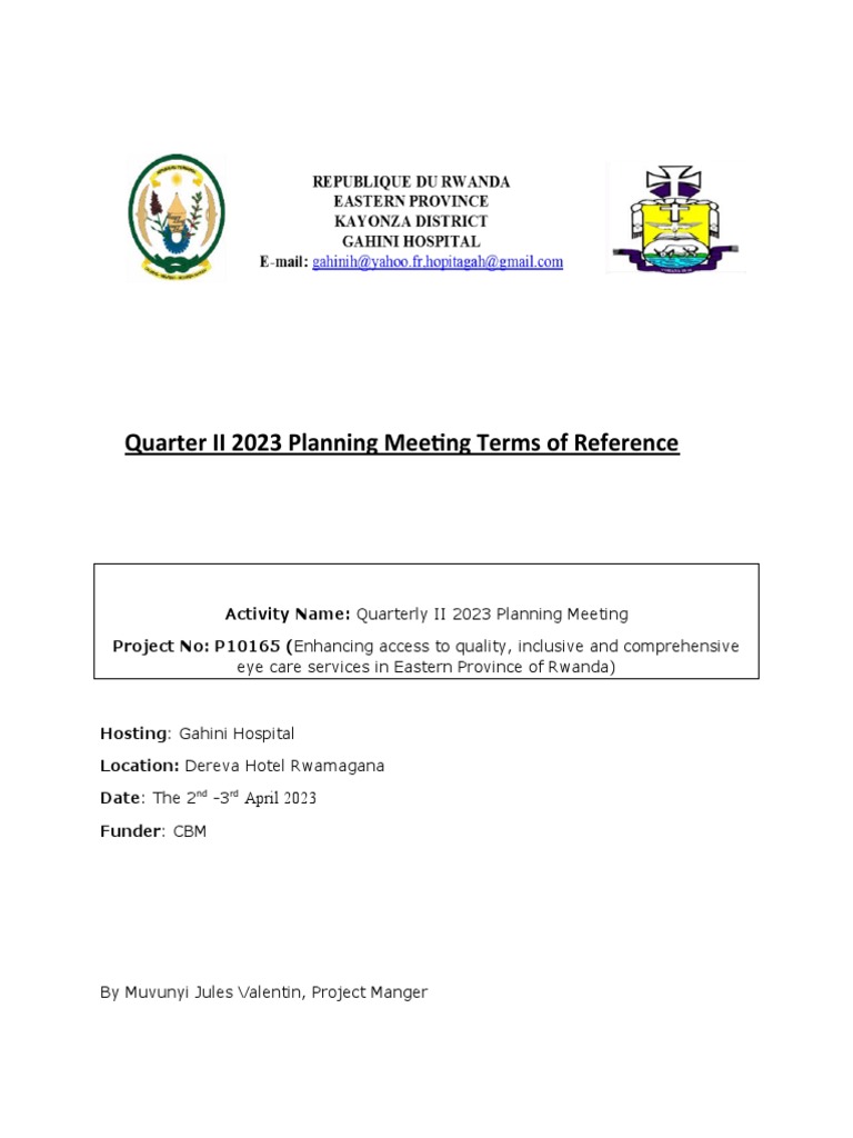 3rd Quarterly Meeting Concept Note | PDF
