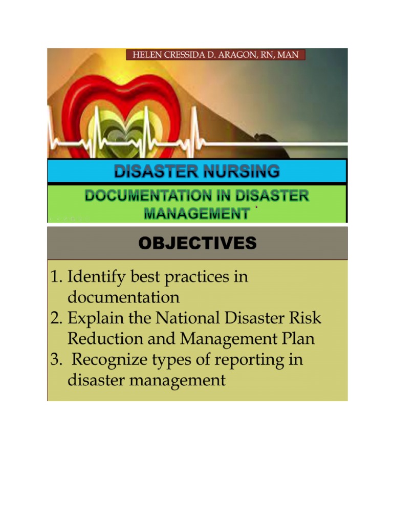 Documentation in Disaster Management PDF | PDF