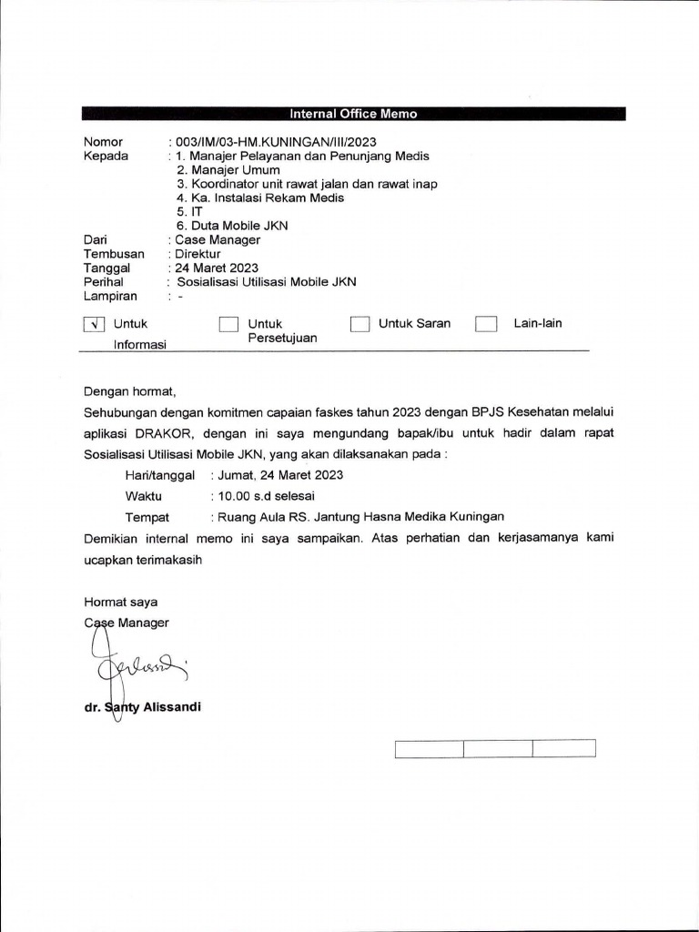 Internal Office Memo | PDF