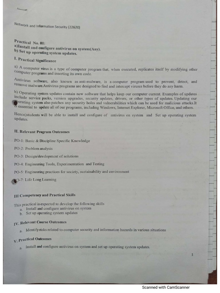 NIS 1st Practice | PDF