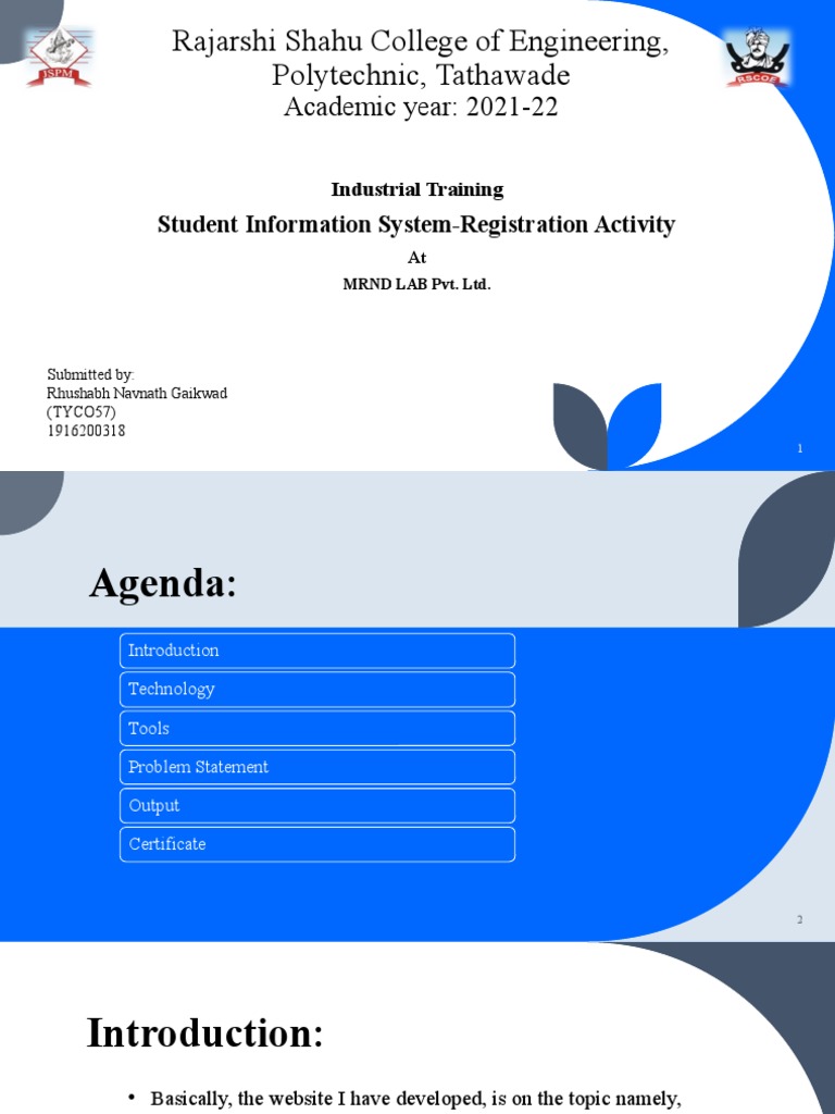 Industrial Training Presentation Pdf World Wide Web Internet Web