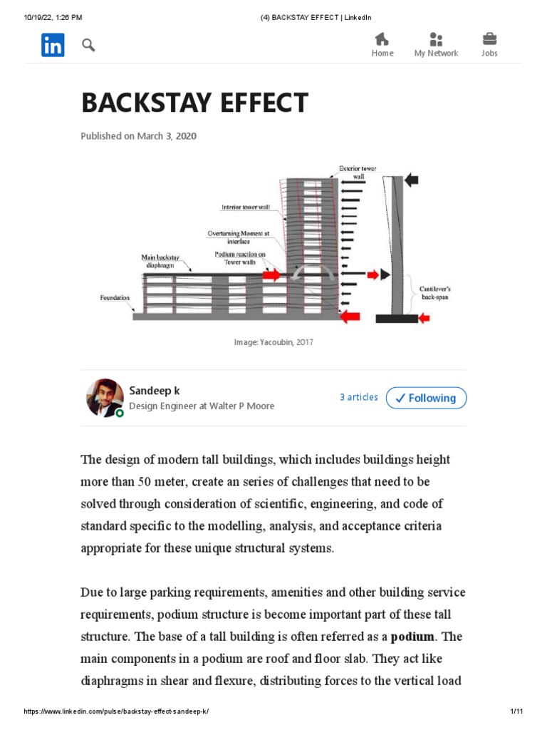 Understanding the Backstay Effect in Tall Buildings | PDF | Beam ...