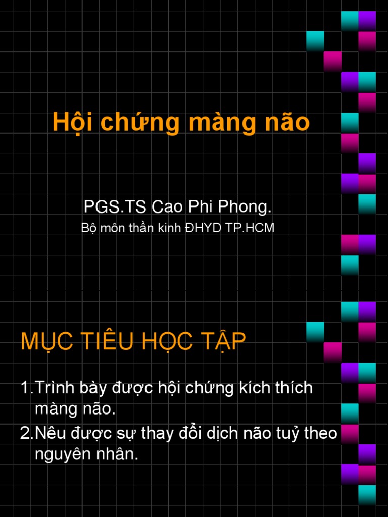 Yds - H I CH NG Màng Não Yds - PGS - Ts. Cao Phi Phong | PDF