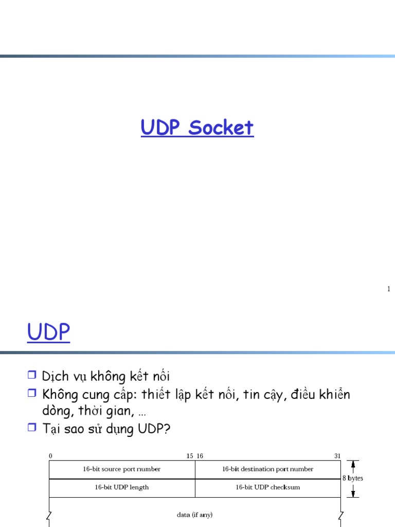 Bai 07 - Udp Socket | PDF