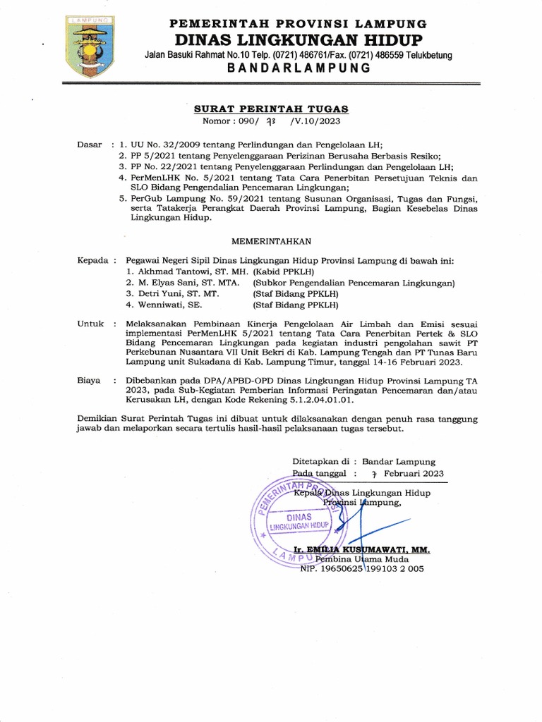 SPT DLH Ke Beki & Pks6 | PDF