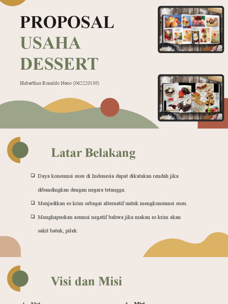 Proposal Usaha Dessert Creamy Land | PDF