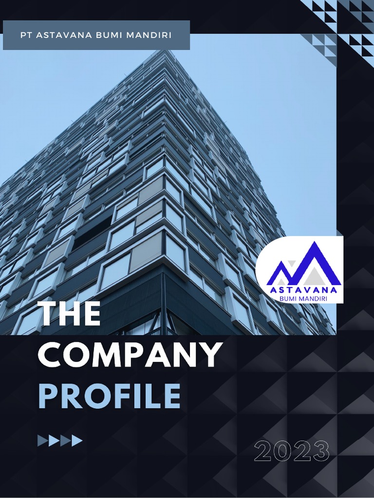 Black Blue Modern Abstract Company Profile Booklet | PDF