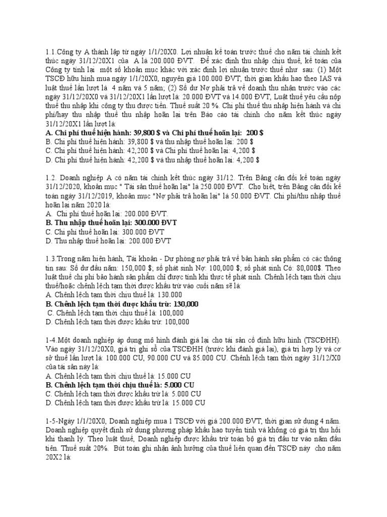 Trac Nghiem Bai Tap | PDF