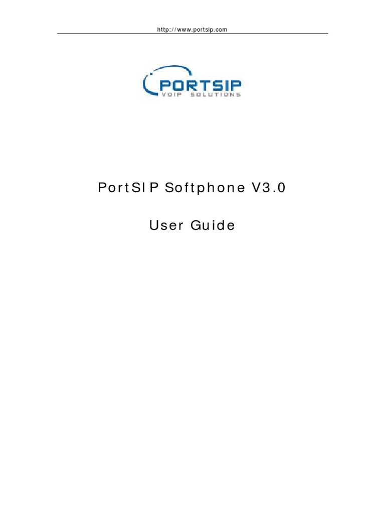 Portsip v3 User Guide | Download Free PDF | Voice Over Ip | Telephone