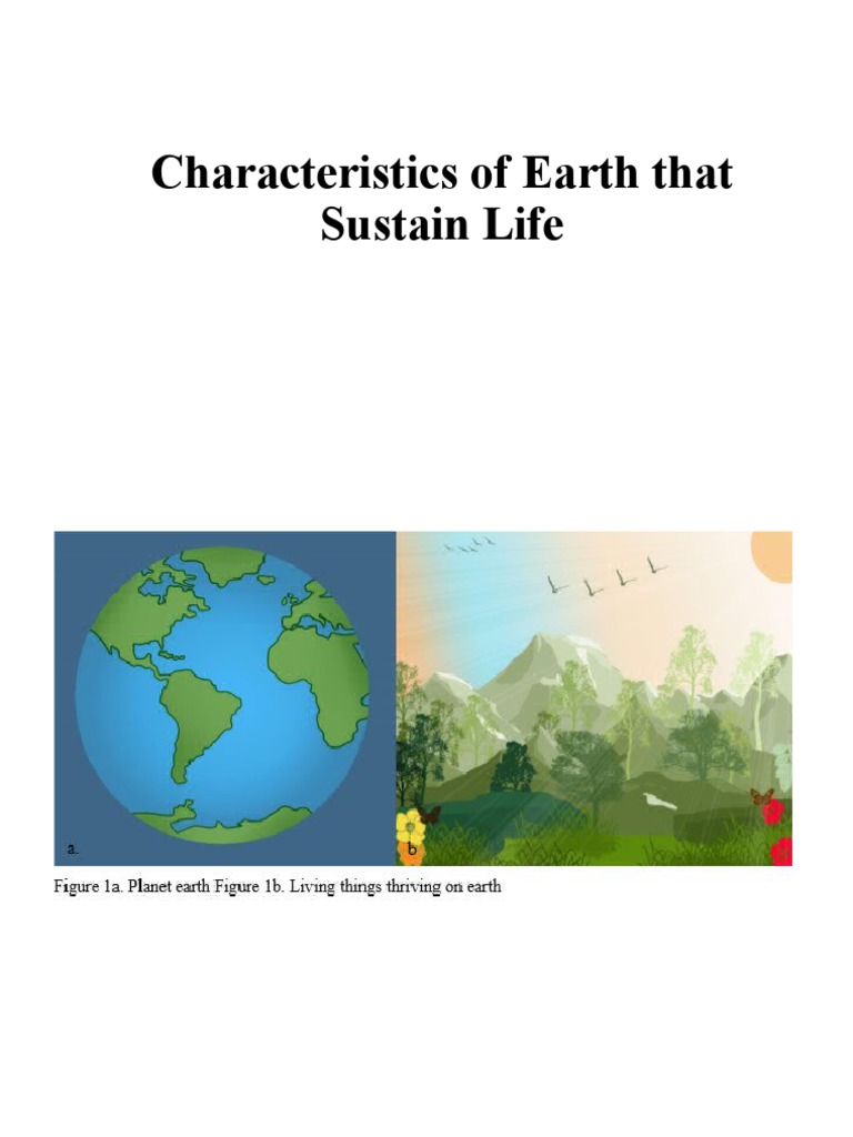 Characteristics of Earth That Sustain Life | PDF | Earth Sciences | Earth