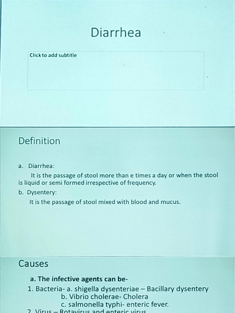 Diarrhea Pharma | PDF