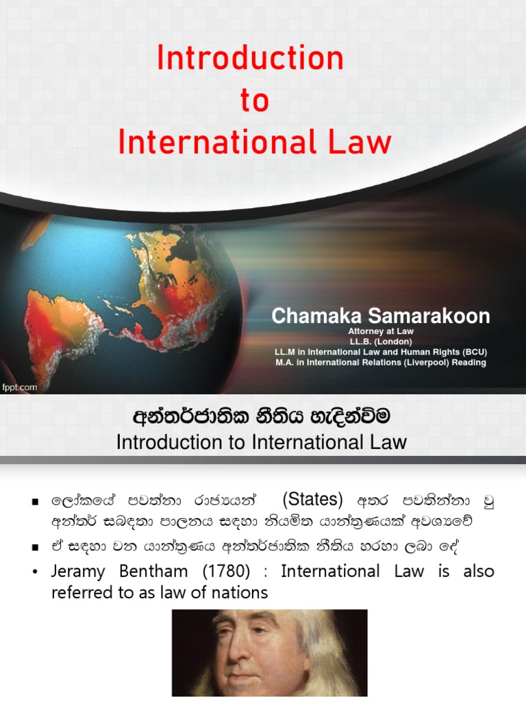 Introduction To International Law | PDF