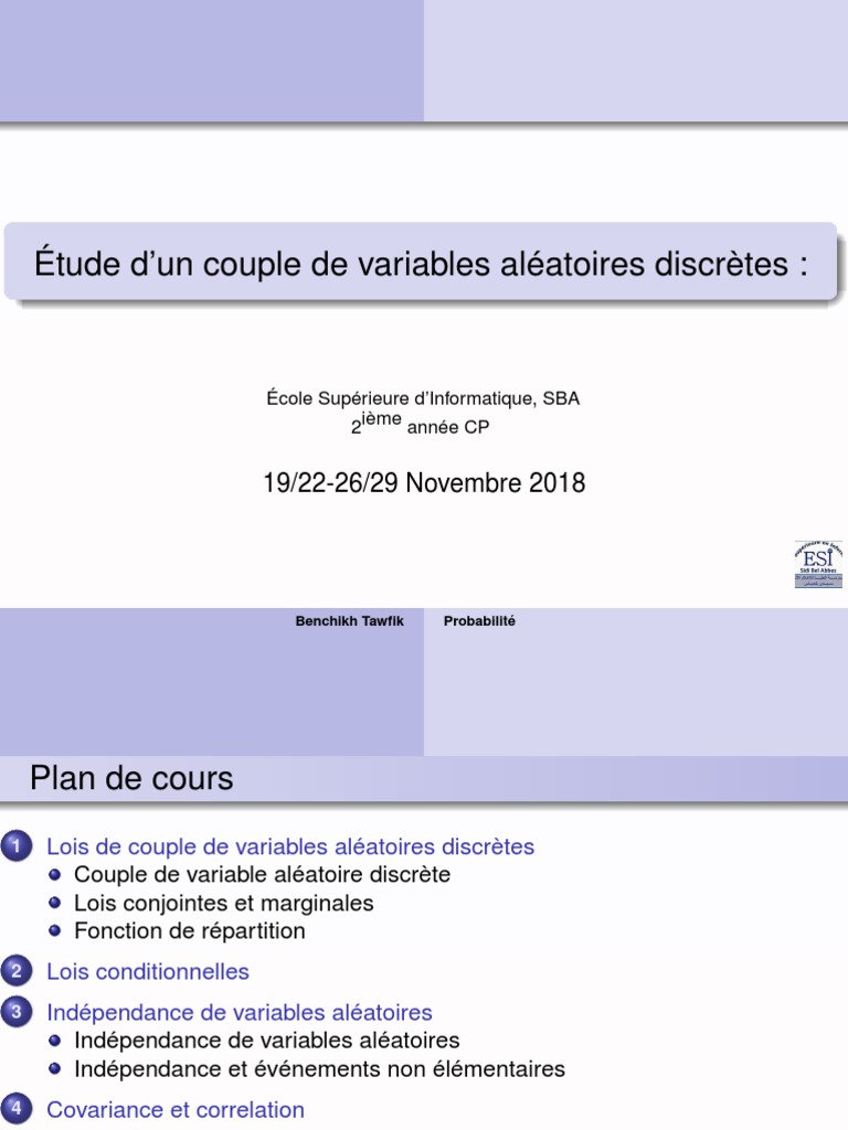 Cours4 B Couple Vad | PDF